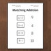 1 to 10 Matching Addition Worksheets 10 Add and Match Fun - Etsy
