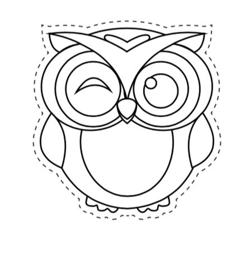 Owl Coloring Pages and Scissor Skills Cutouts - Etsy