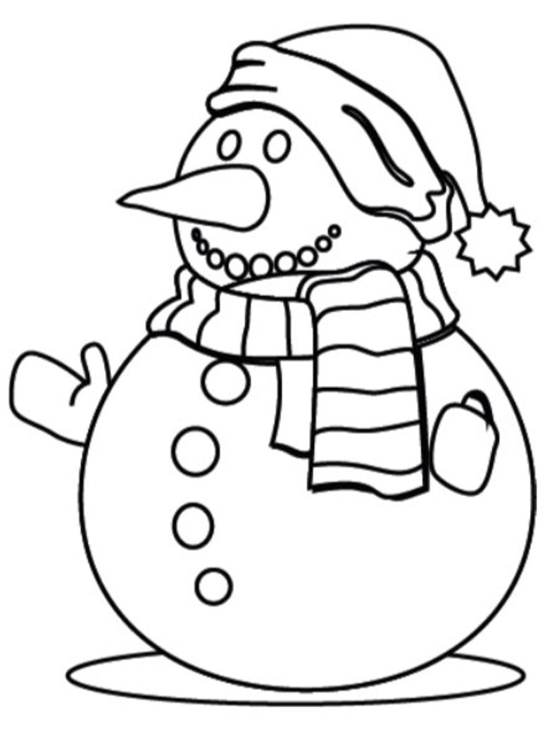 Digital Christmas Coloring Pages - Etsy