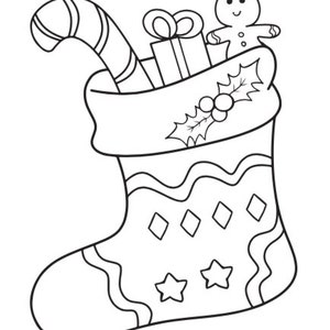 Digital Christmas Coloring Pages - Etsy