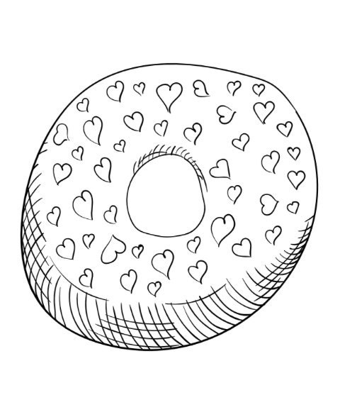 Cute Donut Coloring Pages; Activity for Kids; 20 Donuts to Color; Kids ...