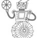 Digital Robot Coloring Pages for Kids; - Etsy