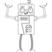 Digital Robot Coloring Pages for Kids; - Etsy
