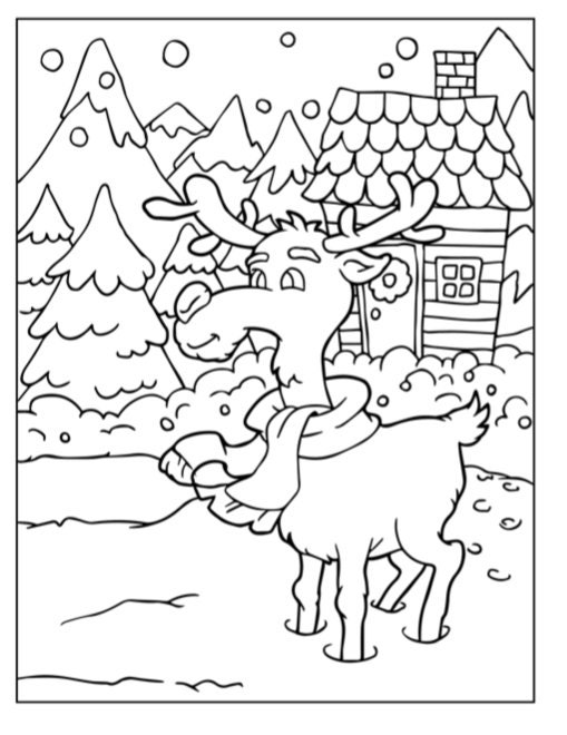 30 Christmas Coloring Pages - Etsy