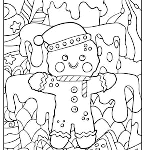 30 Christmas Coloring Pages - Etsy