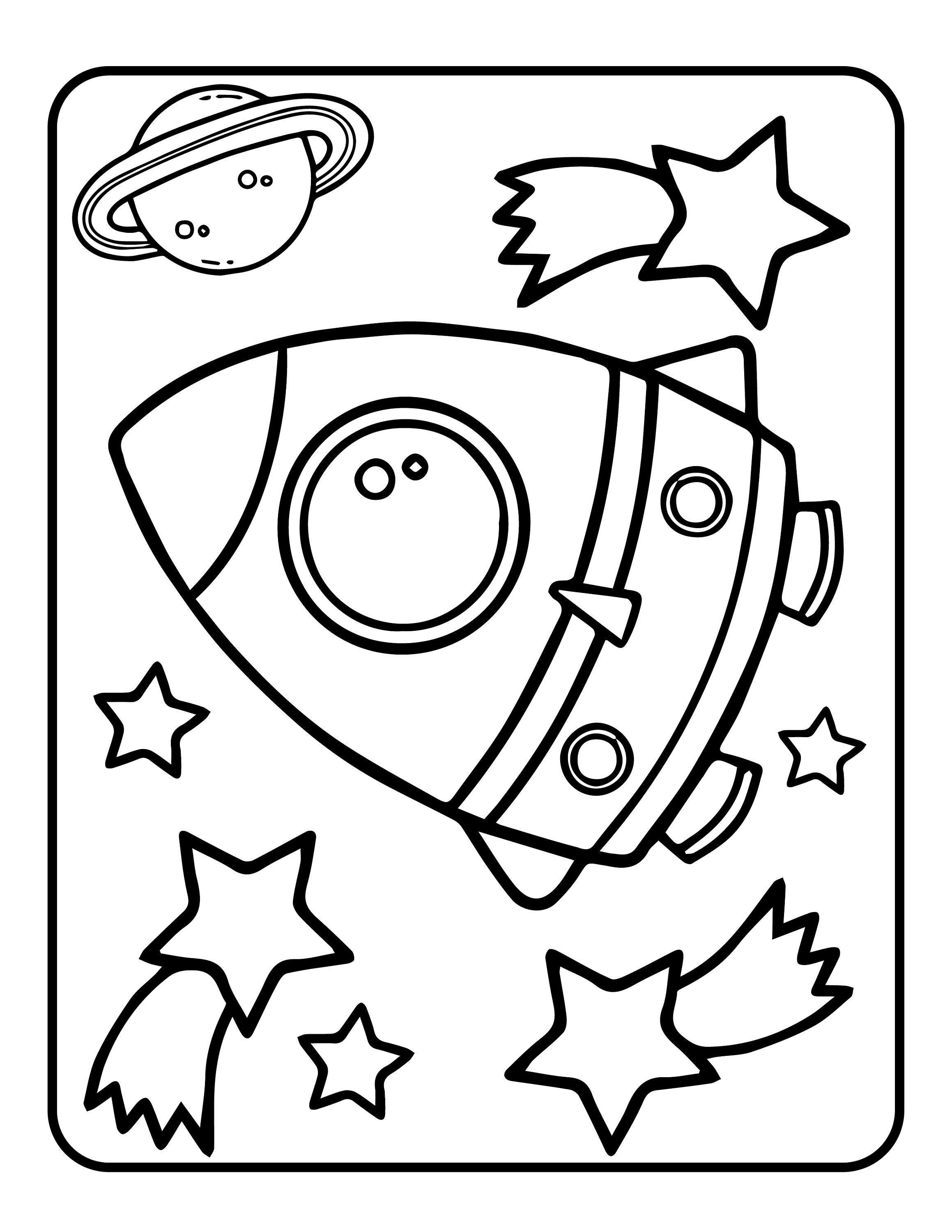 Space Coloring Pages - 20 Themed Space Pages- Astronauts, Planets ...