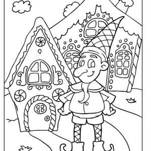 30 Christmas Coloring Pages - Etsy