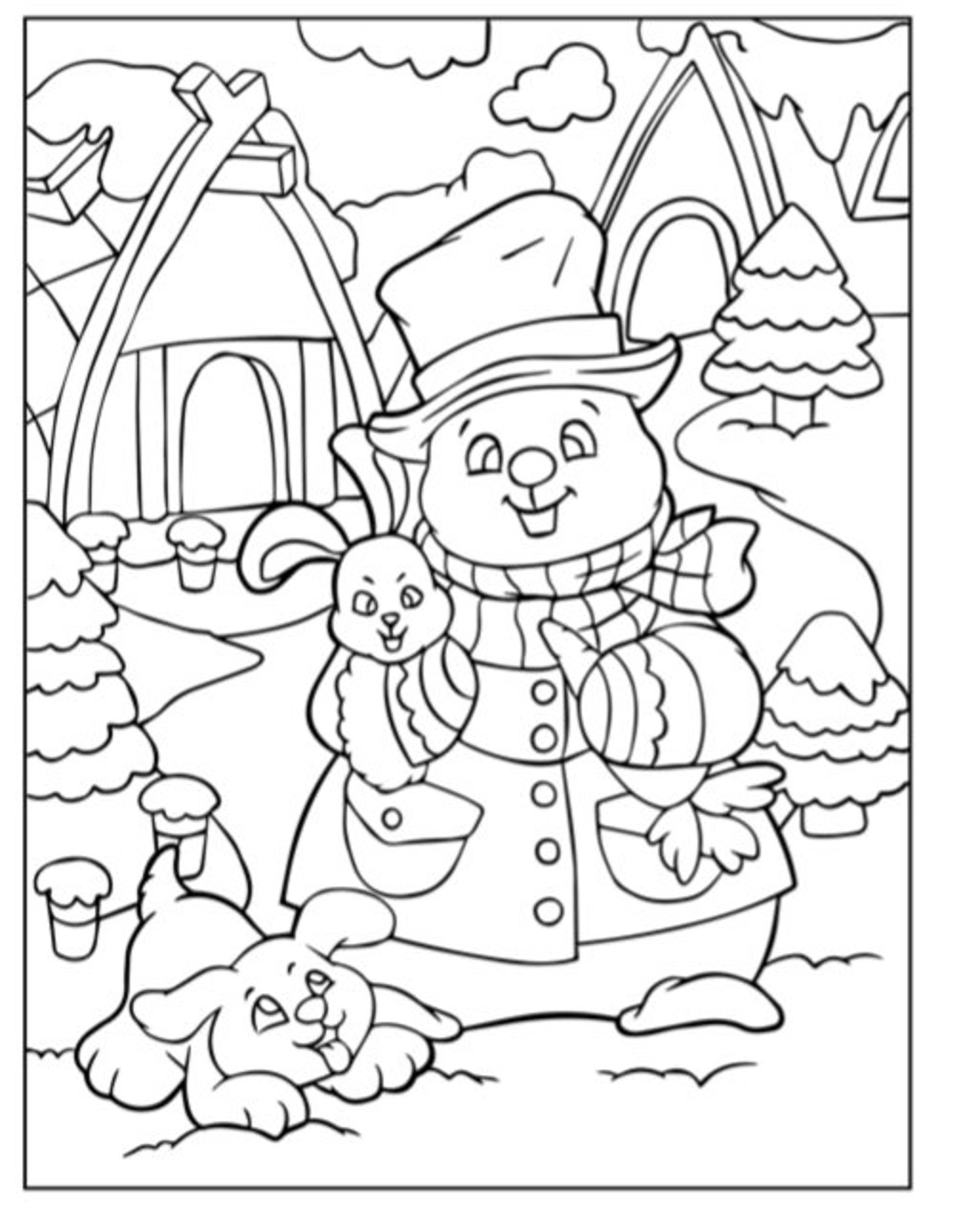 30 Christmas Coloring Pages - Etsy