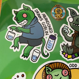 Goblin Sticker Sheet A5: Neurodiversity, Neurodivergent, Collectors ...