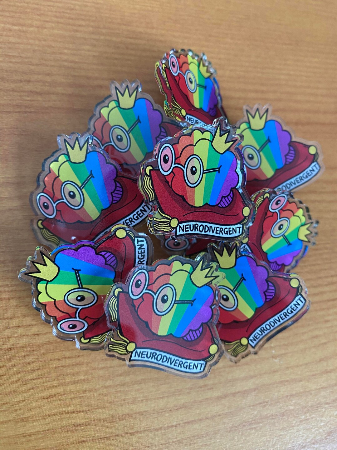 Neurodivergent Acrylic Pin: Neurodivergent, Neurodiverse, Autism ...