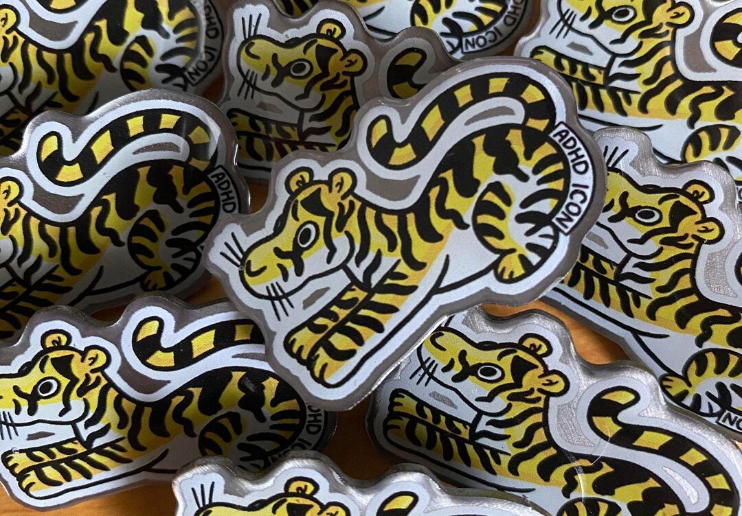 Metal Pin Badge: Tigger, ADHD, Neurodivergent, Audhd, Winnie the Pooh ...