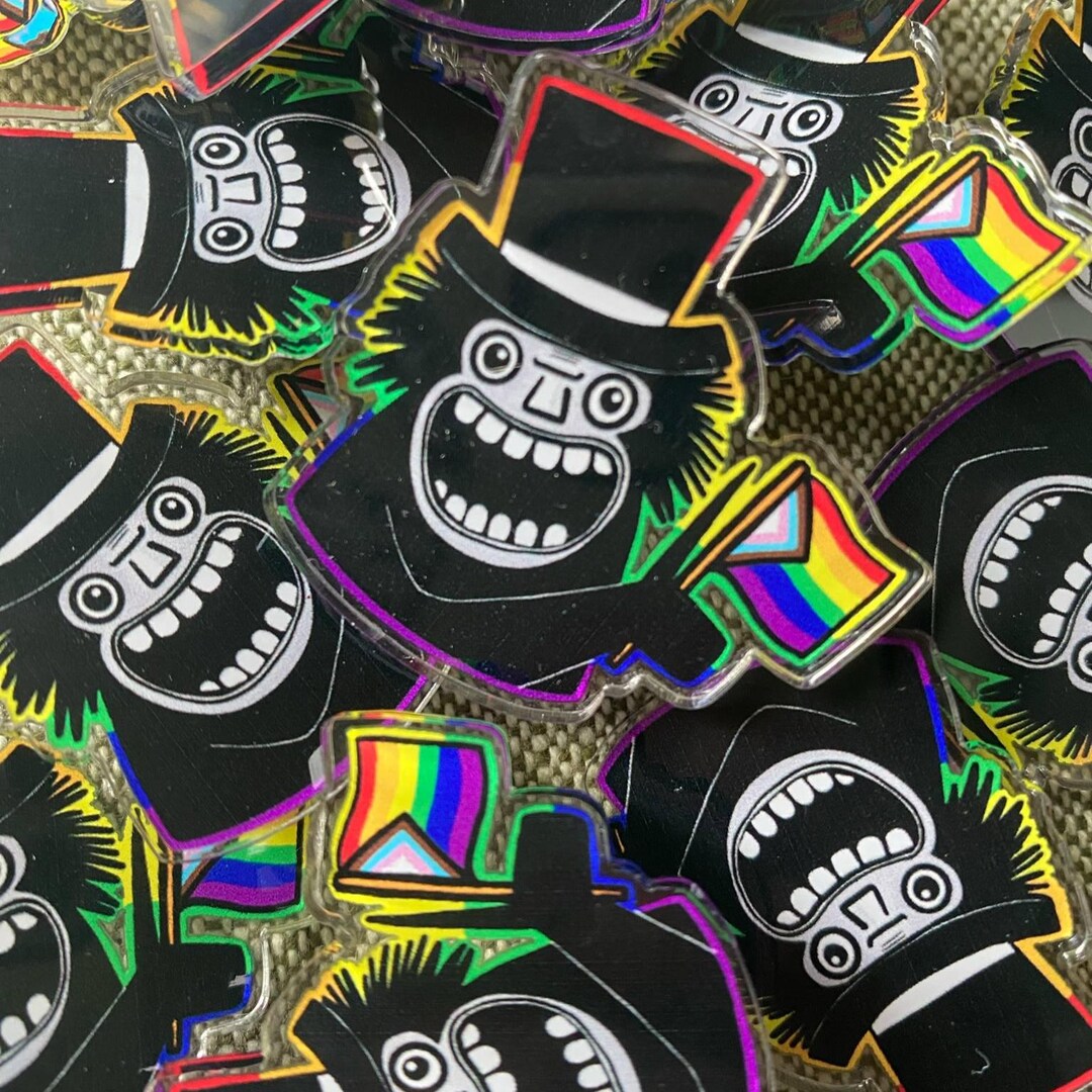 Babadook = Gay Icon - Acrylic Pin Badge: LGBTQ, Pride, Horror ...