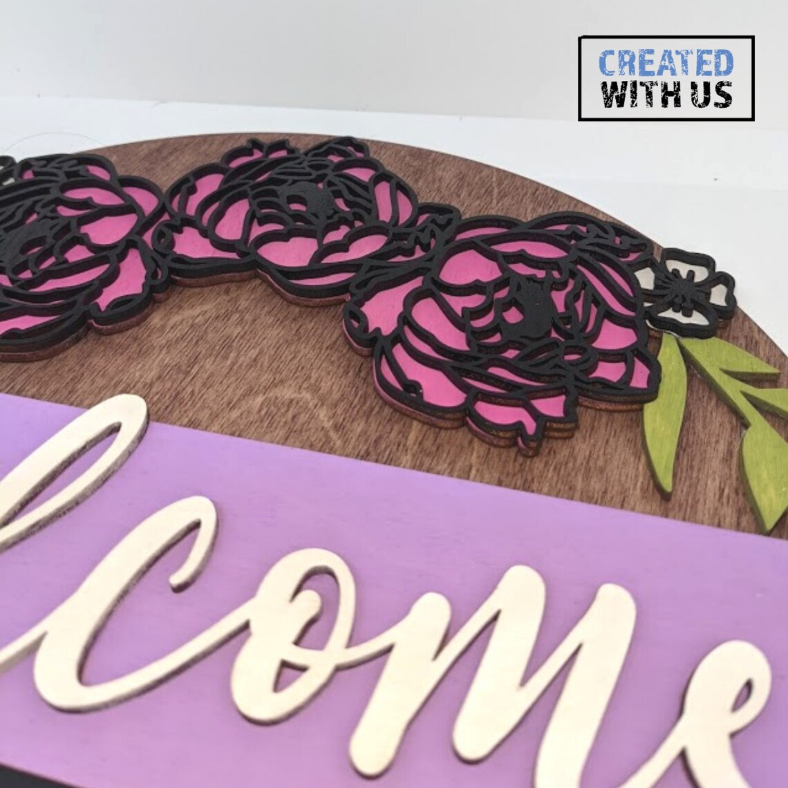 3D Welcome Sign - Roses - Etsy