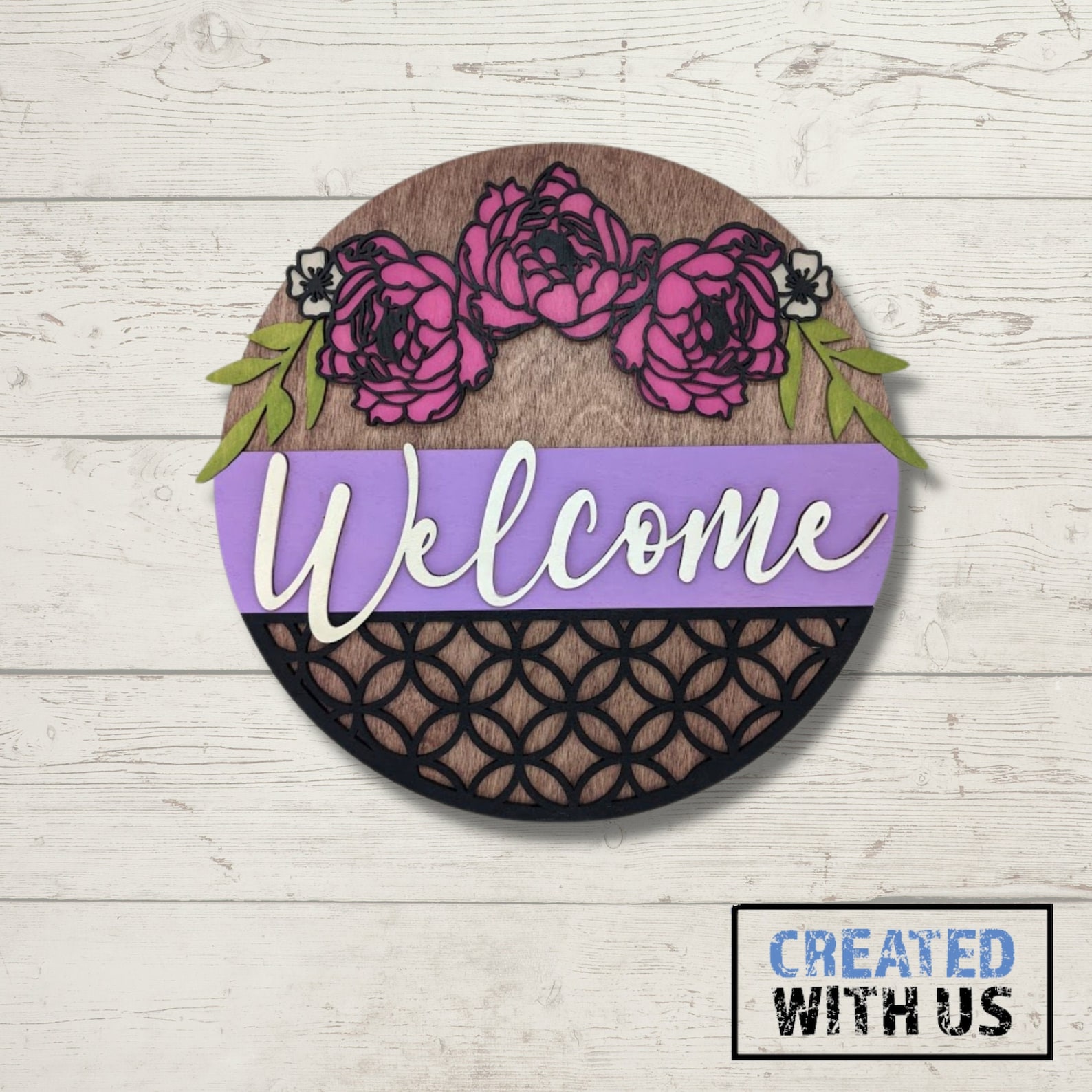 3D Welcome Sign - Roses - Etsy