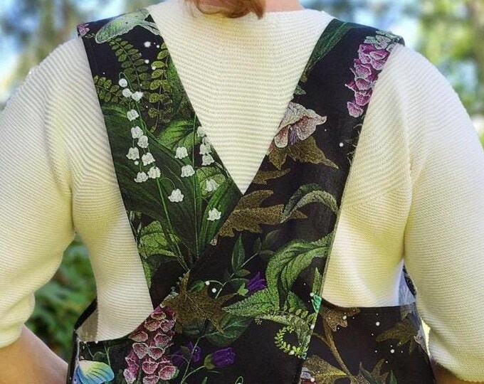 Butterfly Garden Cross Back Slip-on Apron. Regular Size S-XL - Etsy