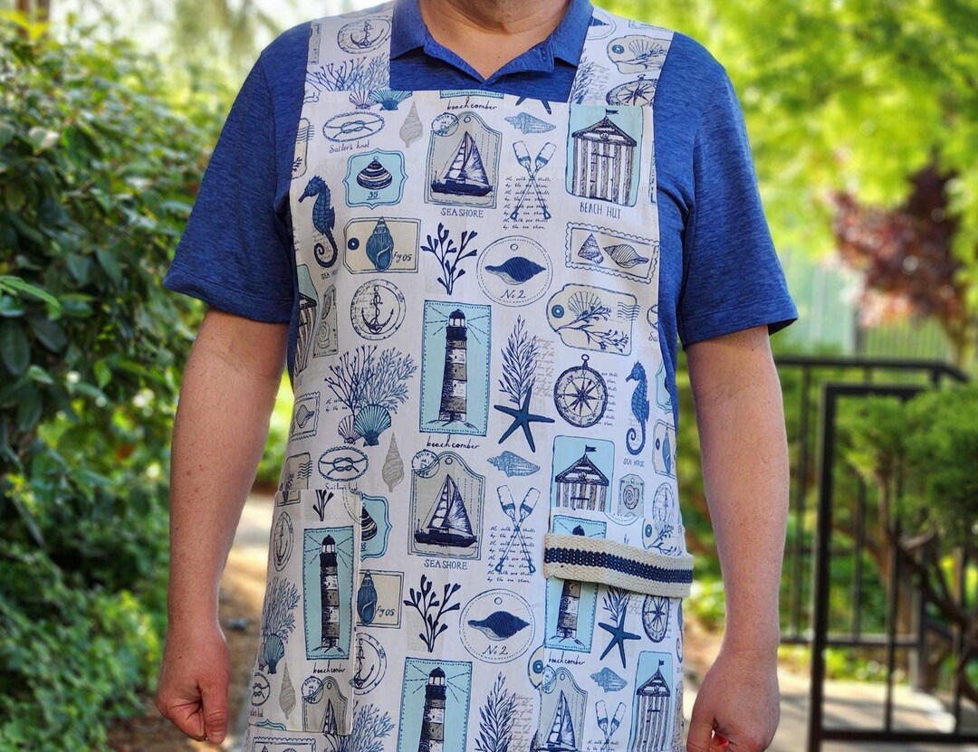 Nautical Cross-back Apron - Etsy