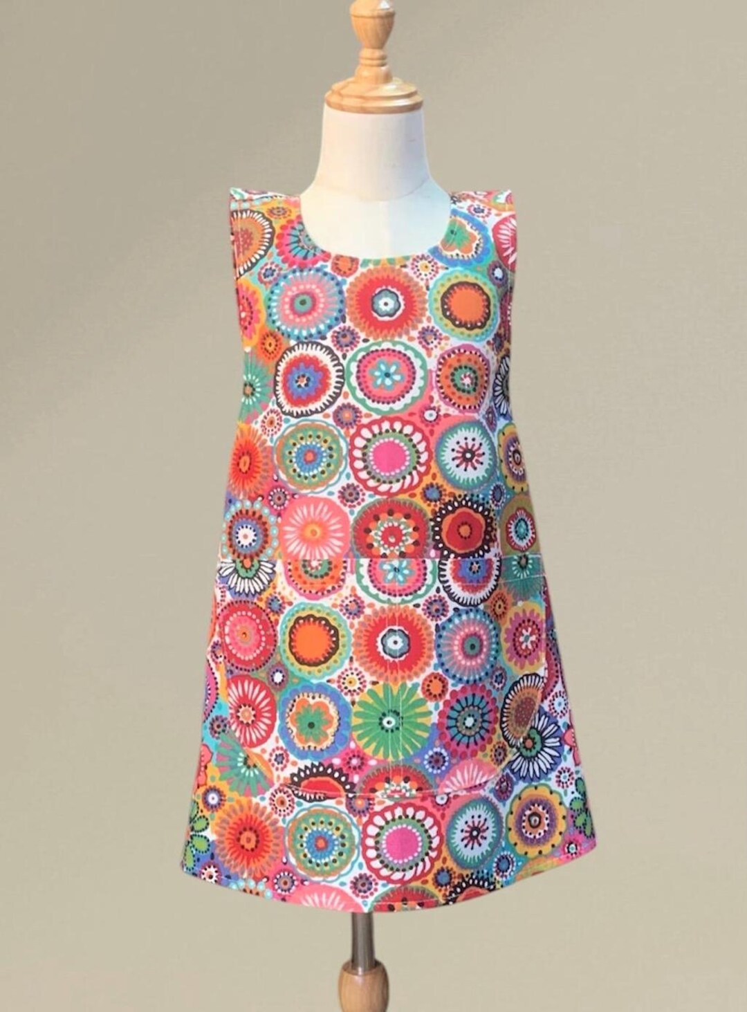 Doreen Red Kids Cross-back Apron - Etsy