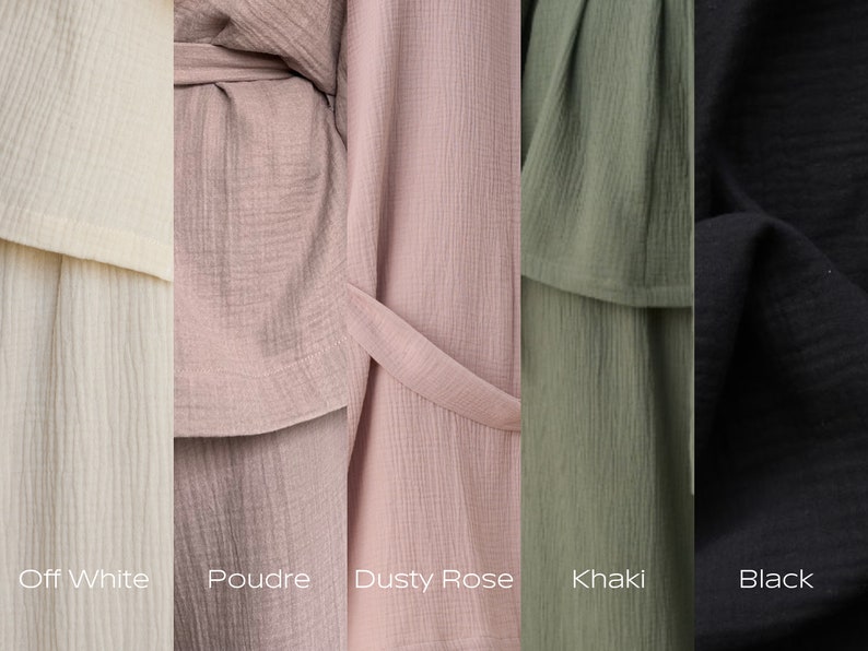 Breathable Cotton Gauze Kimono Robe: Versatile Loungewear for Yoga ...
