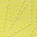 Yellow White Striped Paper Straw 50 Pcs Yellow Straw Drinking Paper ...