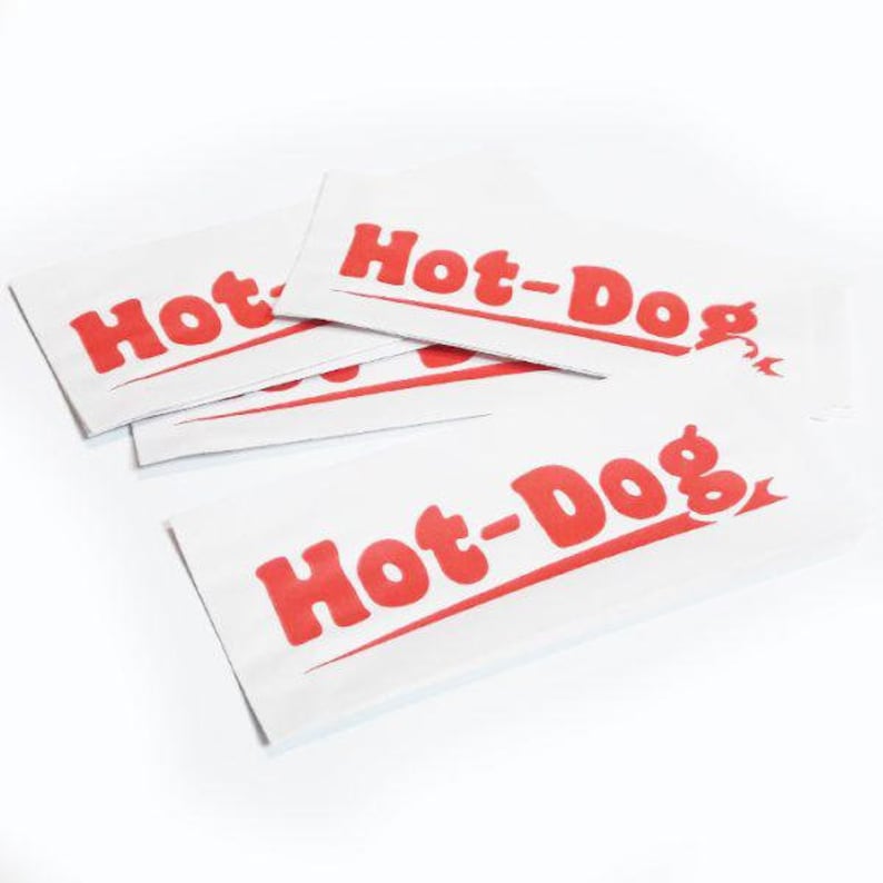 Hot Dog Wrapper Sleeves - Paper Hot Dog Bags - Compostable Packing ...