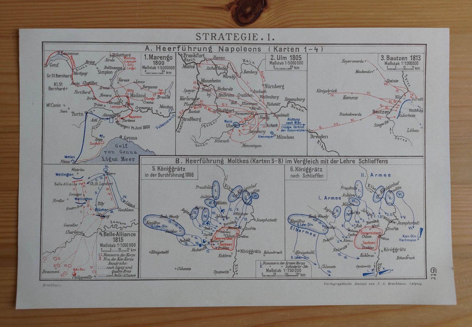 Army Command Strategy 1923 | Original Picture Print From Old ...