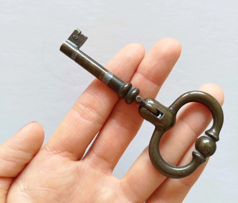 Original Antique Key With Joint Foldable Vintage Furniture Key Foldable ...
