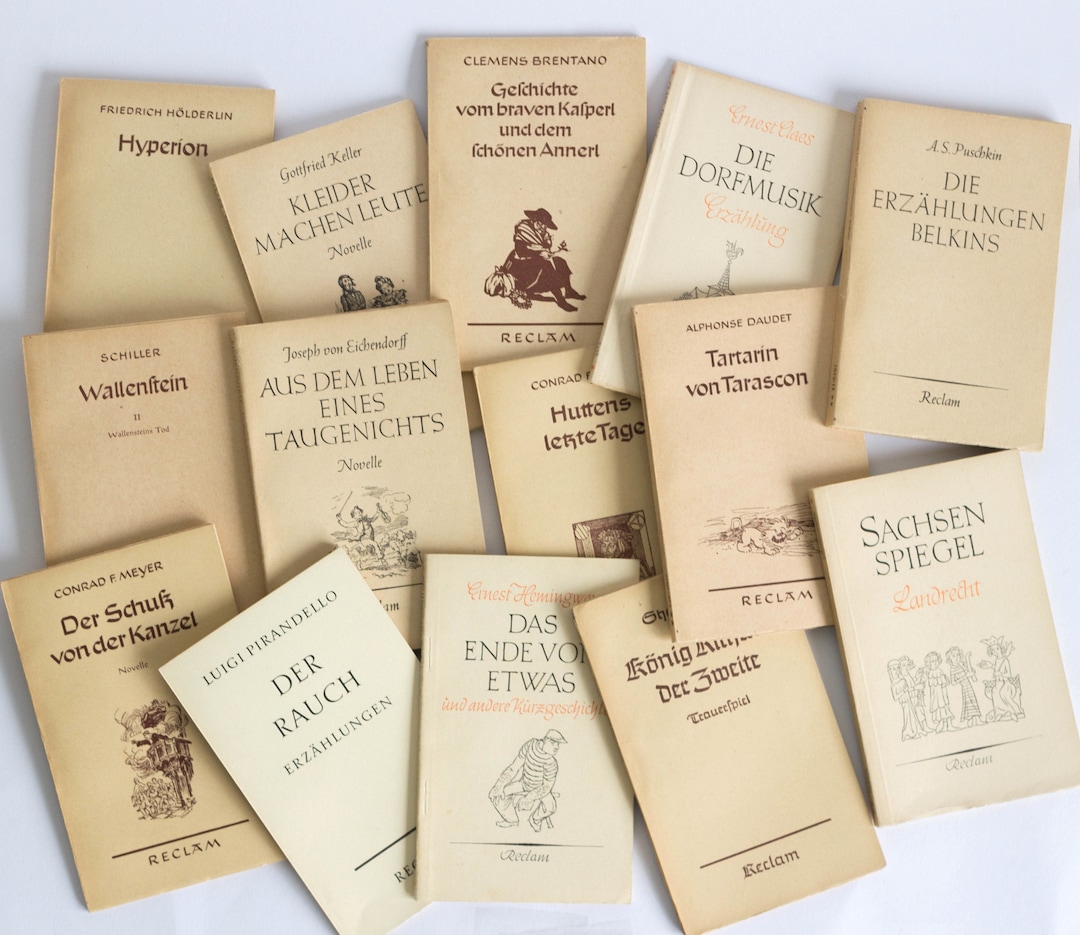 10 Alte Reclam Bücher Shabby Chic Bücherset - Etsy