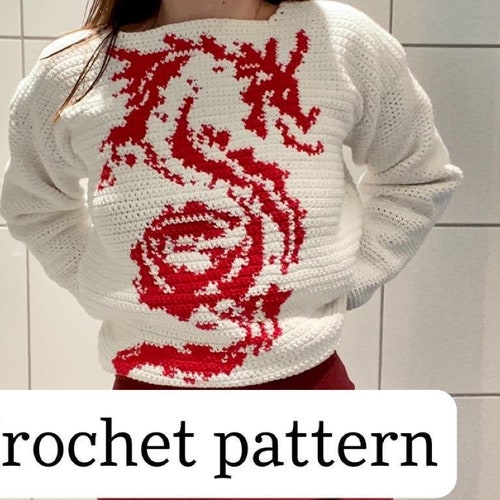 Heart of Fire Sweater Crochet Pattern - Etsy