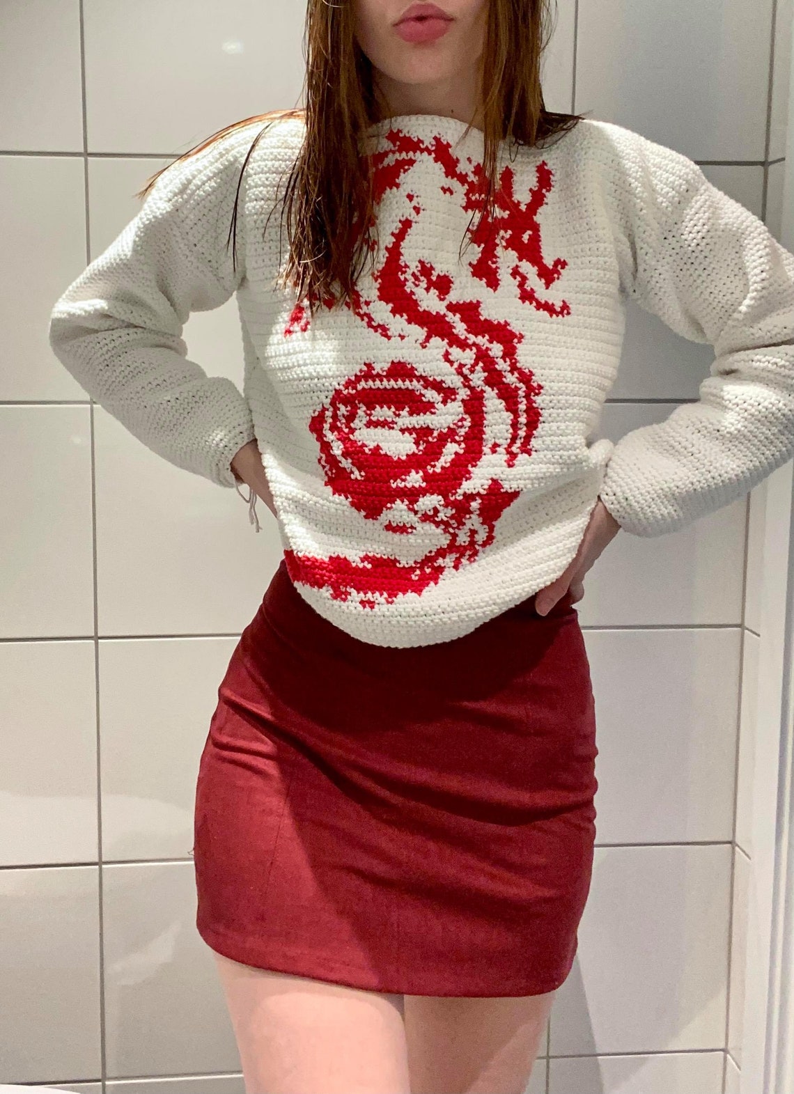 Heart of Fire Sweater - Crochet Pattern - Etsy