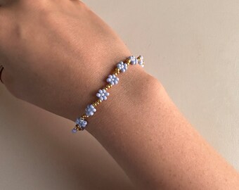Flower Bracelet Etsy