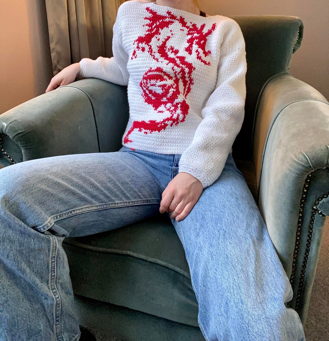 Heart of Fire Sweater - Crochet Pattern - Etsy