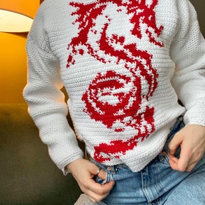 Heart of Fire Sweater - Crochet Pattern - Etsy