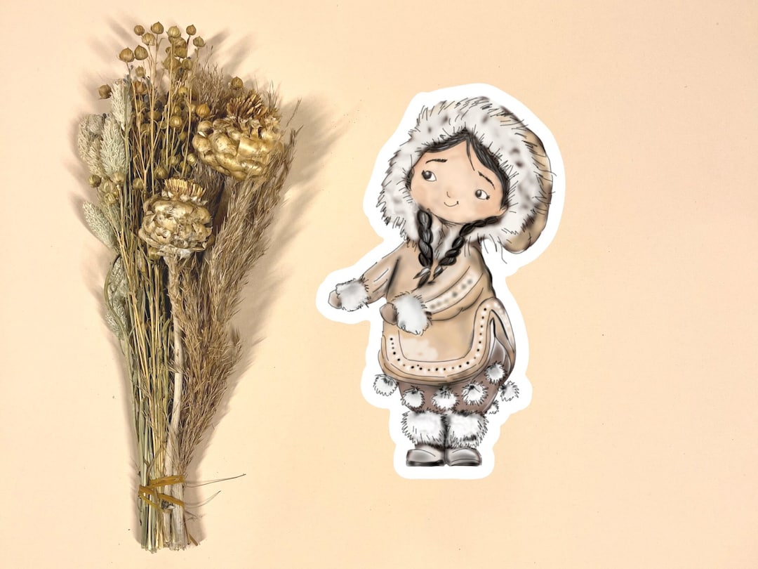 Inuit Sticker Waterproof the Cut Phone Journal Laptop Mug Sticker ...