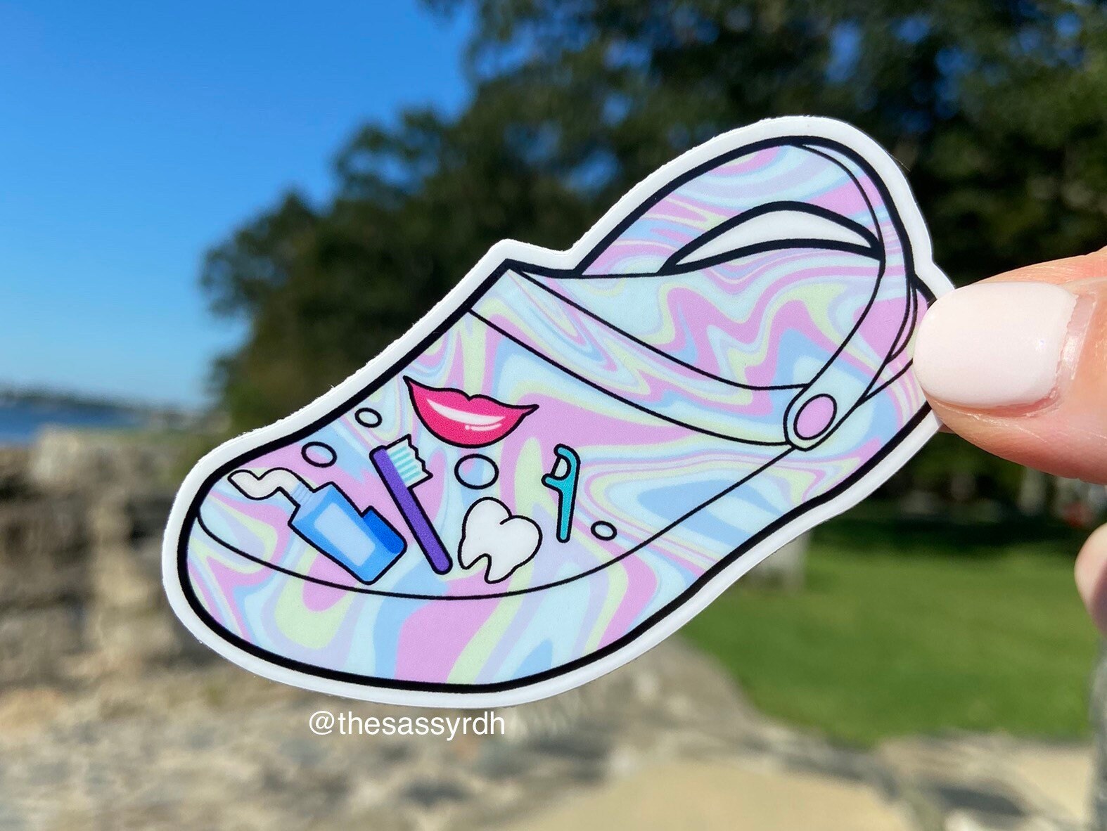 Dental Sticker Dental Clog Sticker Dental Hygienist - Etsy