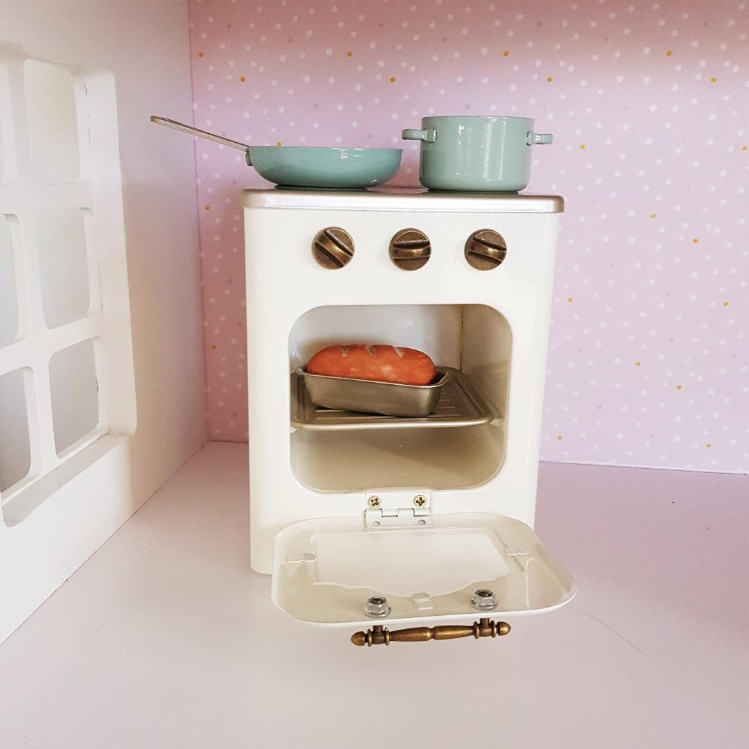 Mini Oven and Utensils Set for Barbie Maileg Blythe | Etsy