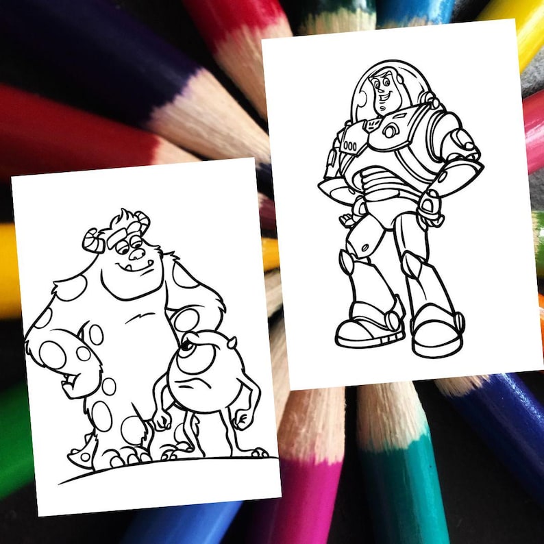 235 CARTOON MIX Coloring Pages, Characters Coloring Pages for Kids ...