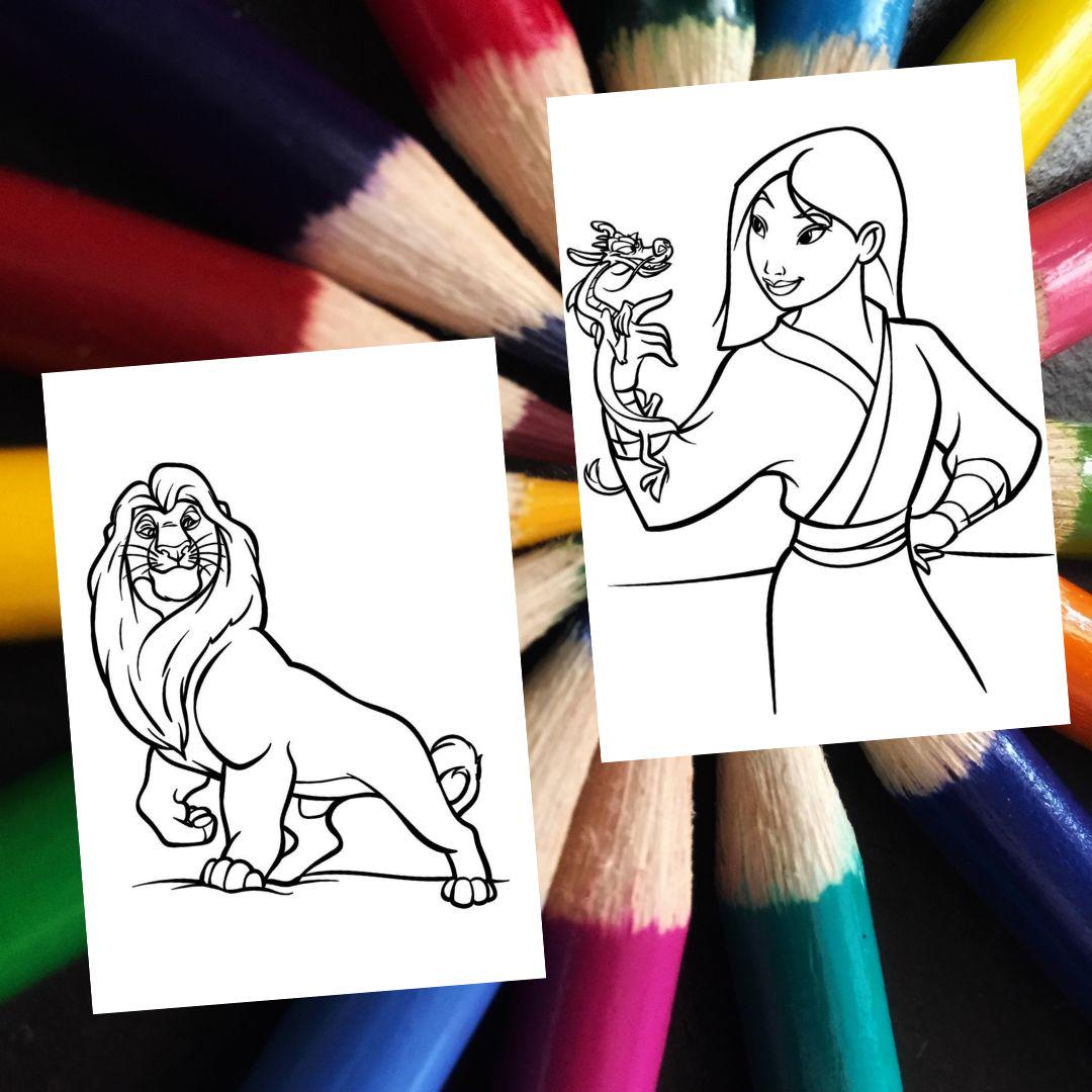 235 CARTOON MIX Coloring Pages, Characters Coloring Pages for Kids ...