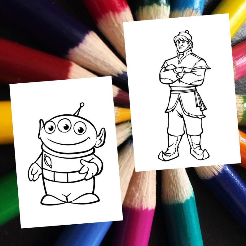 235 CARTOON MIX Coloring Pages, Characters Coloring Pages for Kids ...