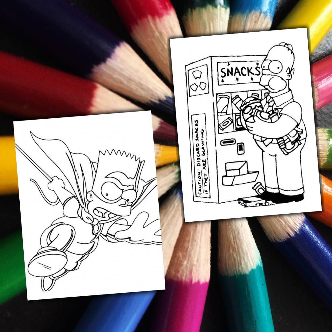 70 THE SIMPSONS Color Pages. the Simpsons Coloring Book Fo Kid ...