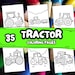 Kids Tractor Coloring Pages – Printable Activity Pack (10 Pages) | A4 ...