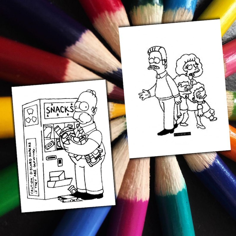 70 THE SIMPSONS Color Pages. the Simpsons Coloring Book Fo Kid ...