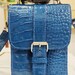 Mini Handbag, Baby Blue Leather Mini Bag, Phone Bag, Miniature Handbag ...