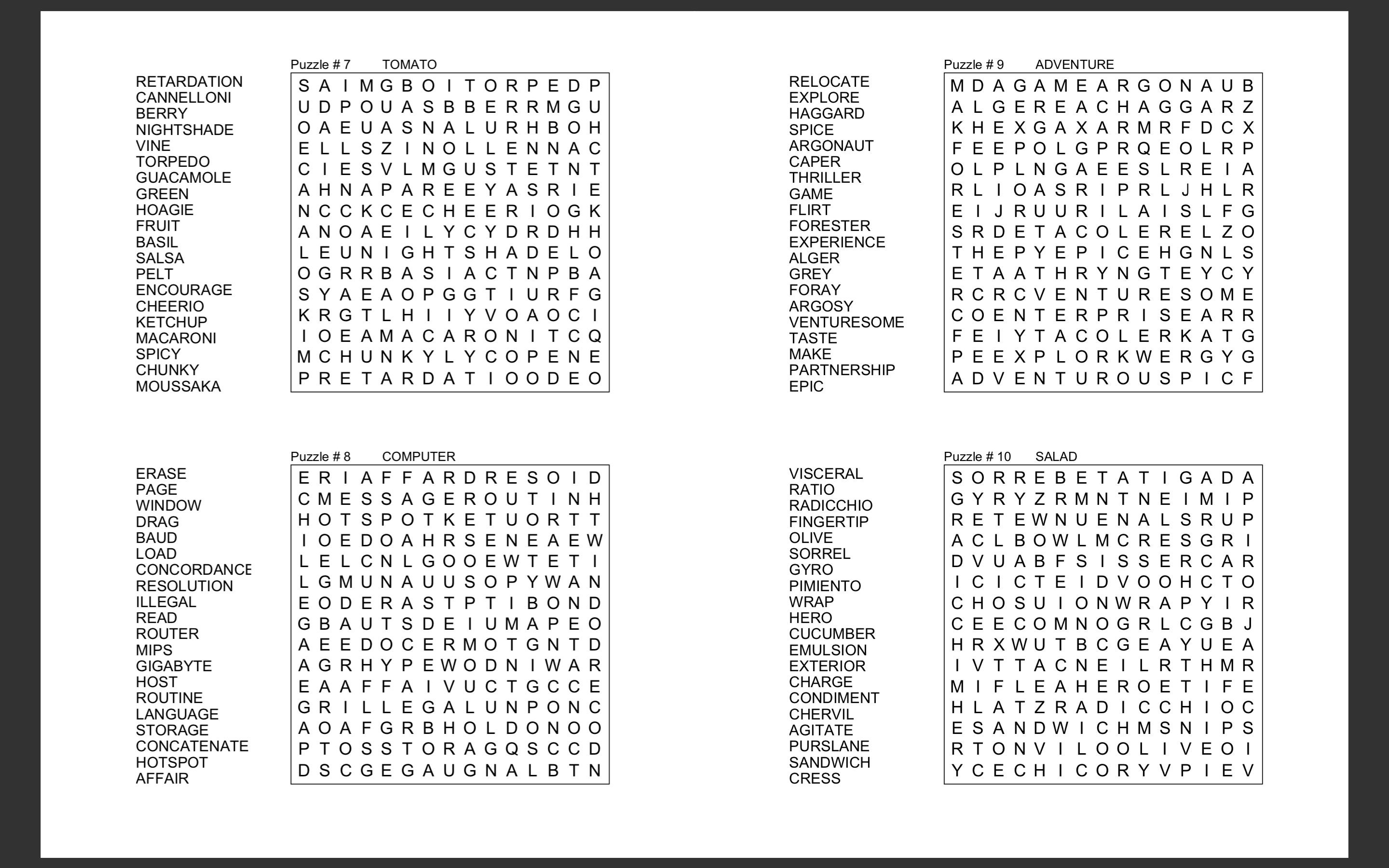 Adult 200 Word Search Digital Download - Etsy