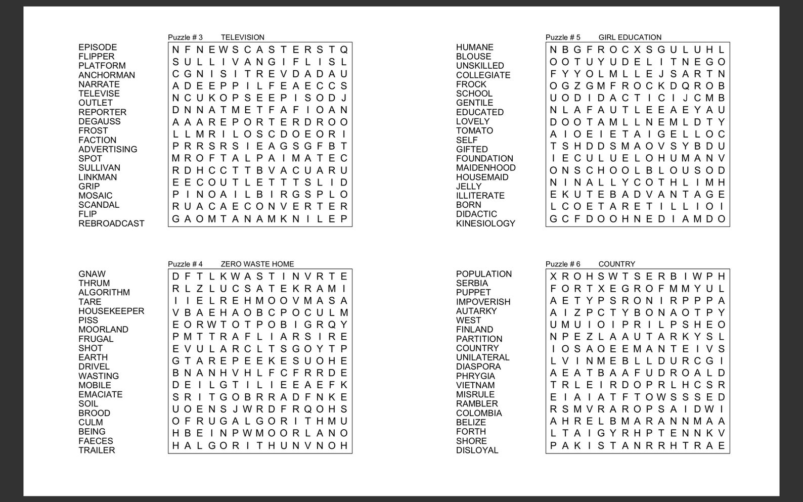 Adult 200 Word Search Digital Download - Etsy