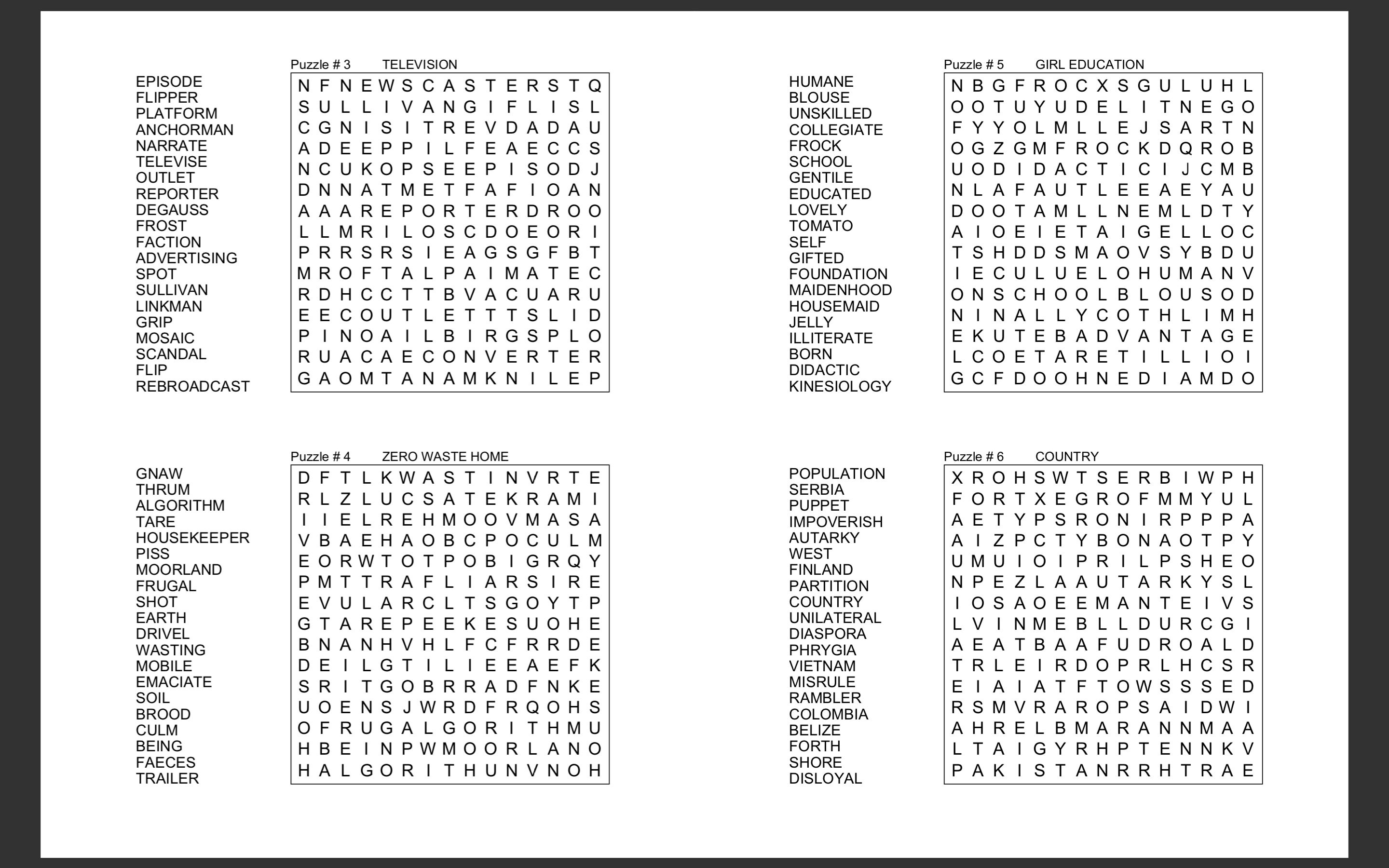 Adult 200 Word Search Digital Download - Etsy