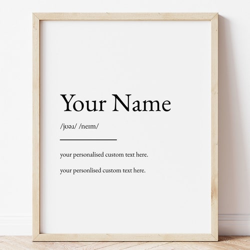 Zoe Name Meaning Print Name Print Wall Art Minimalist - Etsy