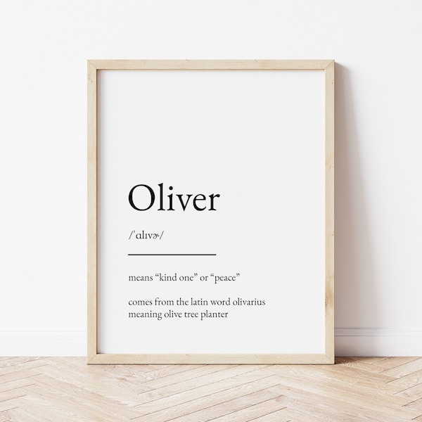 Name Meaning Art - Etsy