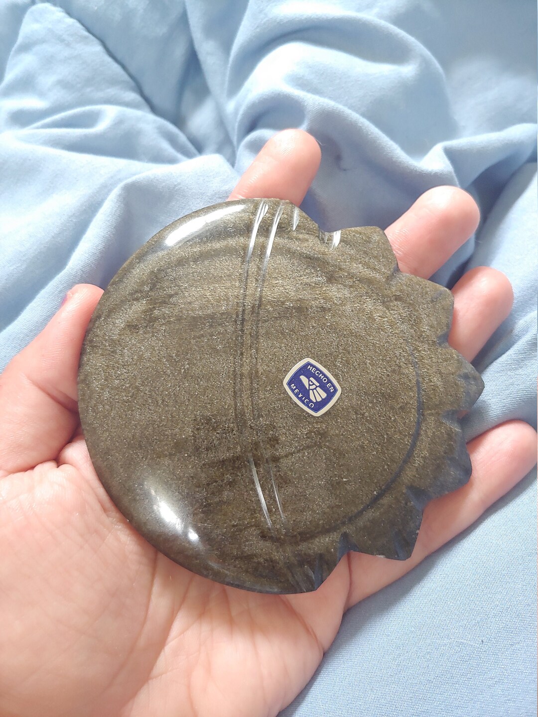 Gold Sheen Obsidian Eclipse Sun and Moon / Protection Stone - Etsy