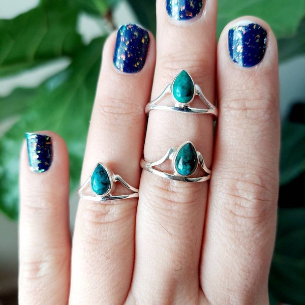 Chrysocolla Ring - Etsy