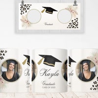 Black Girl Graduation Mug Template Add Your Name "she Believed She ...